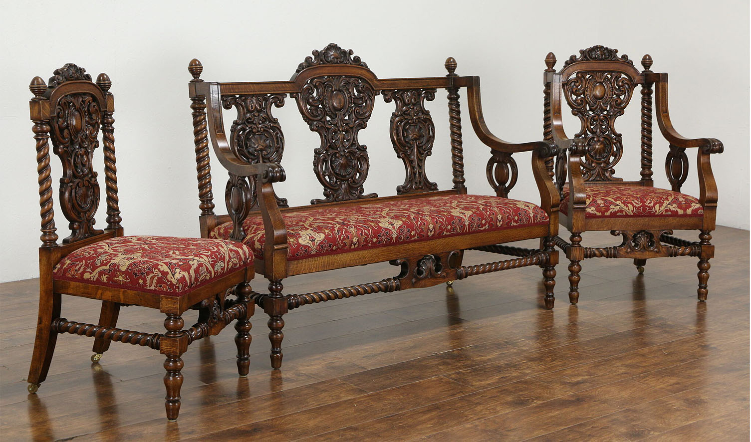 Antique Sofa Sets - 19th Century Heritage Seating Ensemble
