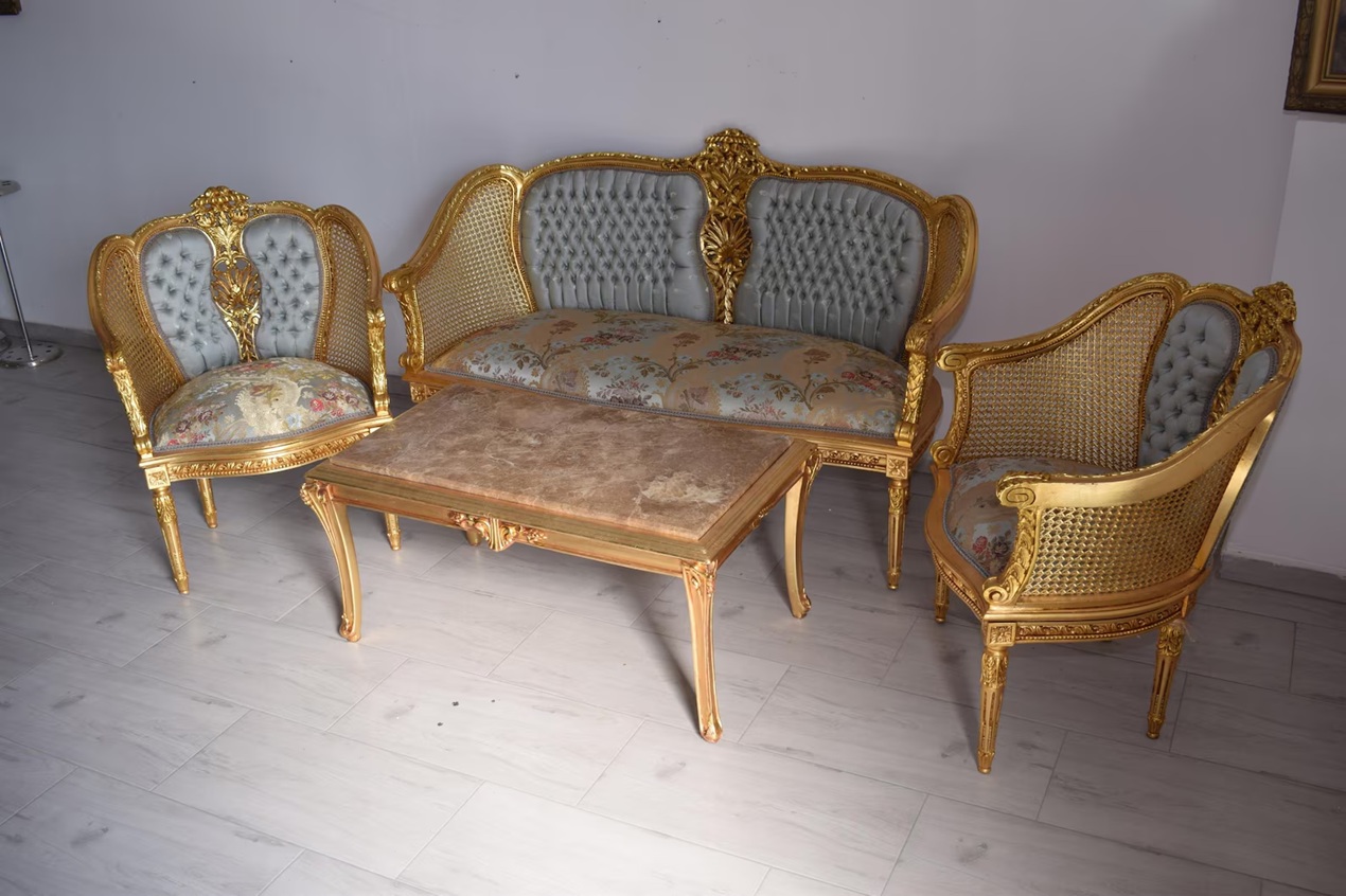 Victorian Colonial Furniture Set – Royal Living Room Look