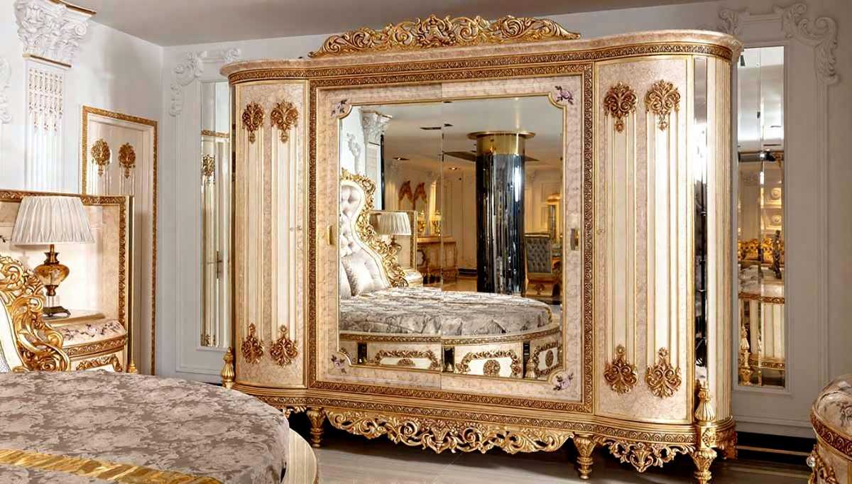 Buy Classical European Round Bed – Hand-Carved Luxury Solid Wood Design
